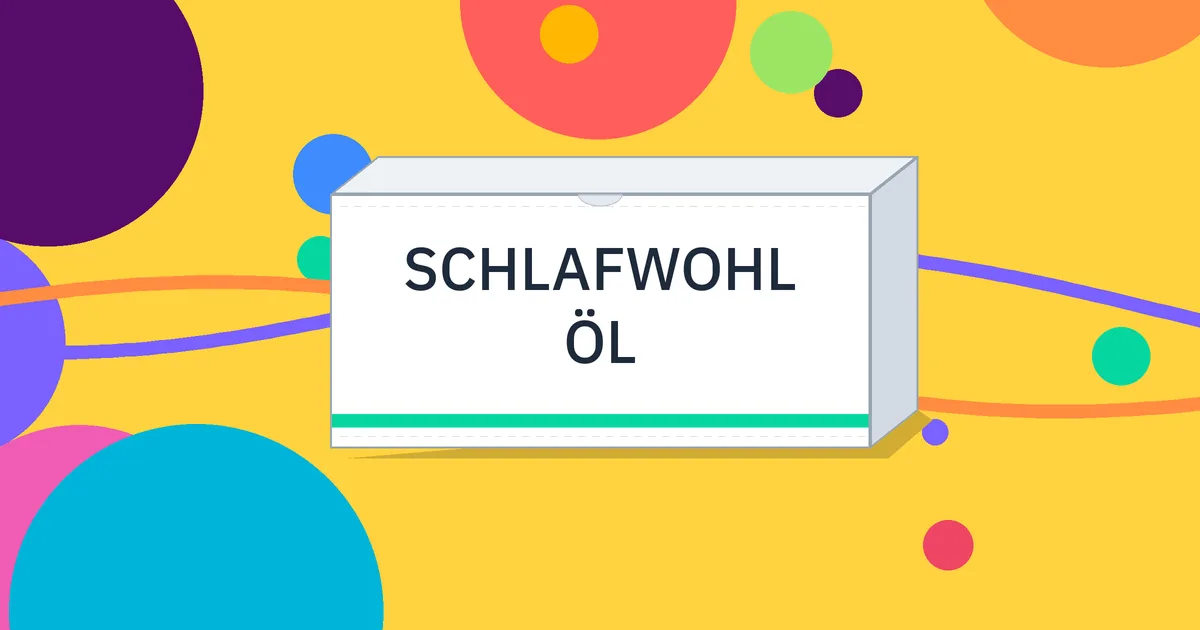 Symbolbild: Packung mit der Aufschrift SCHLAFWOHL ÖL (PZN 04655471) – Verfügbarkeit und Bezug in Apotheken in Frankfurt am Main