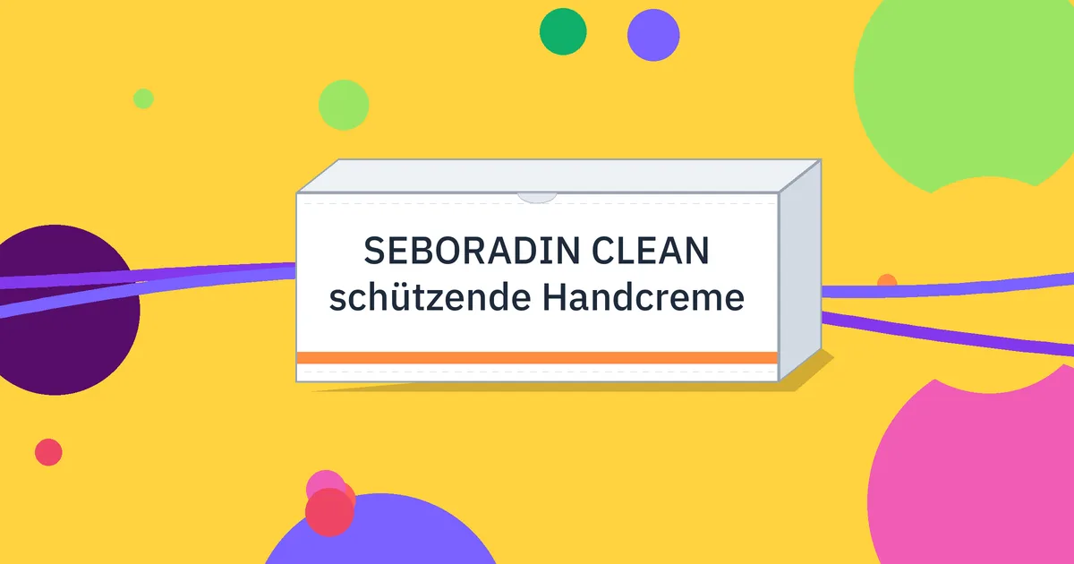 Symbolbild: Packung mit der Aufschrift SEBORADIN CLEAN schützende Handcreme (PZN 18403069) – Verfügbarkeit und Bezug in Apotheken in Frankfurt am Main