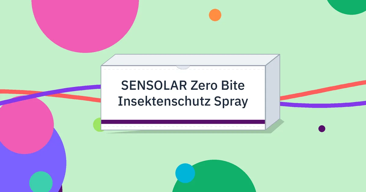 Symbolbild: Packung mit der Aufschrift SENSOLAR Zero Bite Insektenschutz Spray (PZN 17601844) – Verfügbarkeit und Bezug in Apotheken in Frankfurt am Main