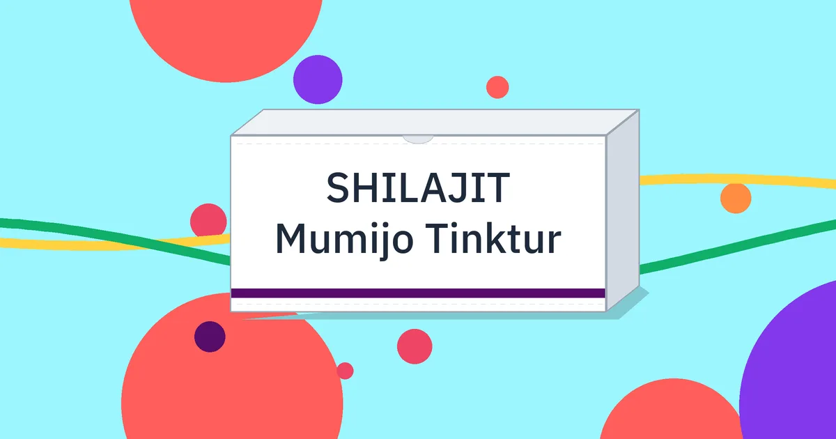 Symbolbild: Packung mit der Aufschrift SHILAJIT Mumijo Tinktur (PZN 18217680) – Verfügbarkeit und Bezug in Apotheken in Frankfurt am Main