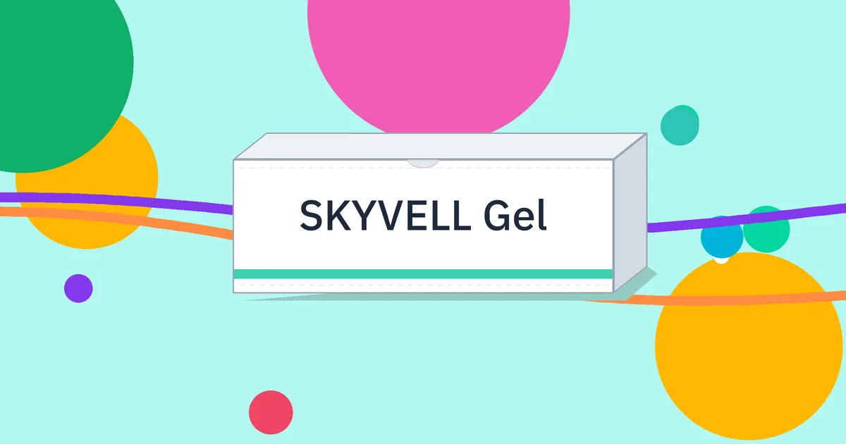 Symbolbild: Packung mit der Aufschrift SKYVELL Gel (PZN 12425443) – Verfügbarkeit und Bezug in Apotheken in Frankfurt am Main