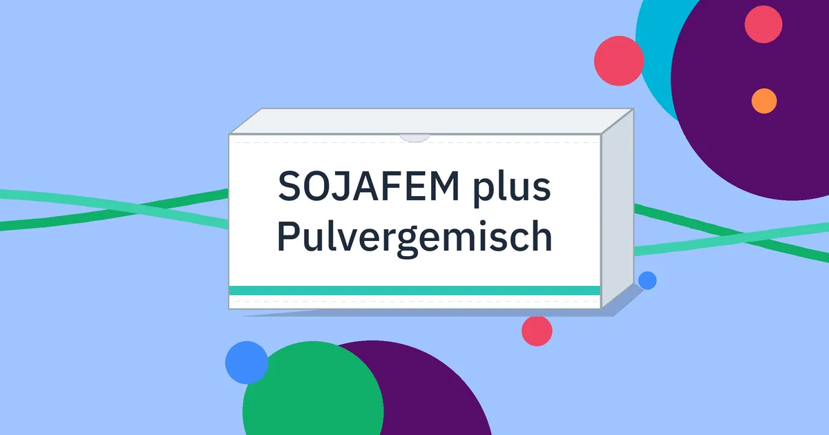 Symbolbild: Packung mit der Aufschrift SOJAFEM plus Pulvergemisch (PZN 01871369) – Verfügbarkeit und Bezug in Apotheken in Frankfurt am Main