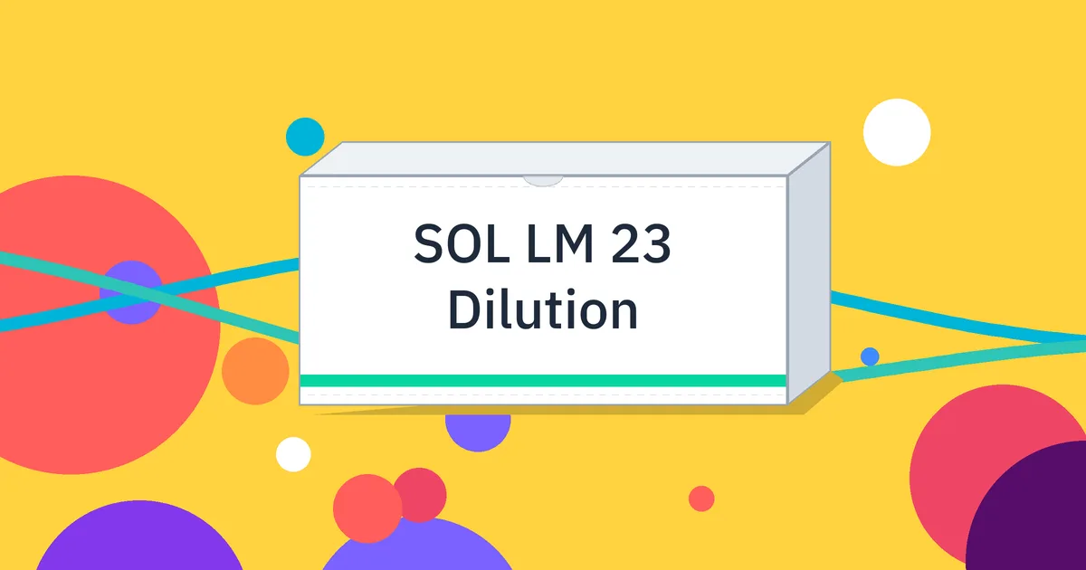 Symbolbild: Packung mit der Aufschrift SOL LM 23 Dilution (PZN 13192047) – Verfügbarkeit und Bezug in Apotheken in Frankfurt am Main