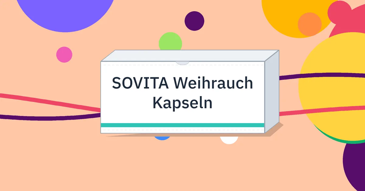 Symbolbild: Packung mit der Aufschrift SOVITA Weihrauch Kapseln (PZN 14177274) – Verfügbarkeit und Bezug in Apotheken in Frankfurt am Main