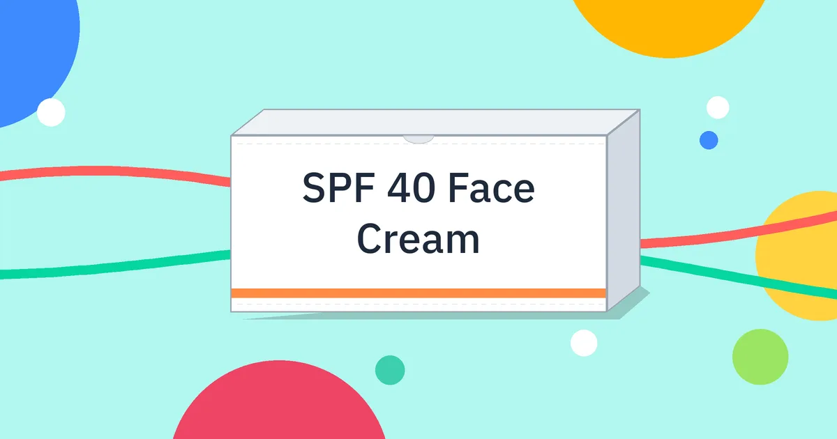 Symbolbild: Packung mit der Aufschrift SPF 40 Face Cream (PZN 18894742) – Verfügbarkeit und Bezug in Apotheken in Frankfurt am Main