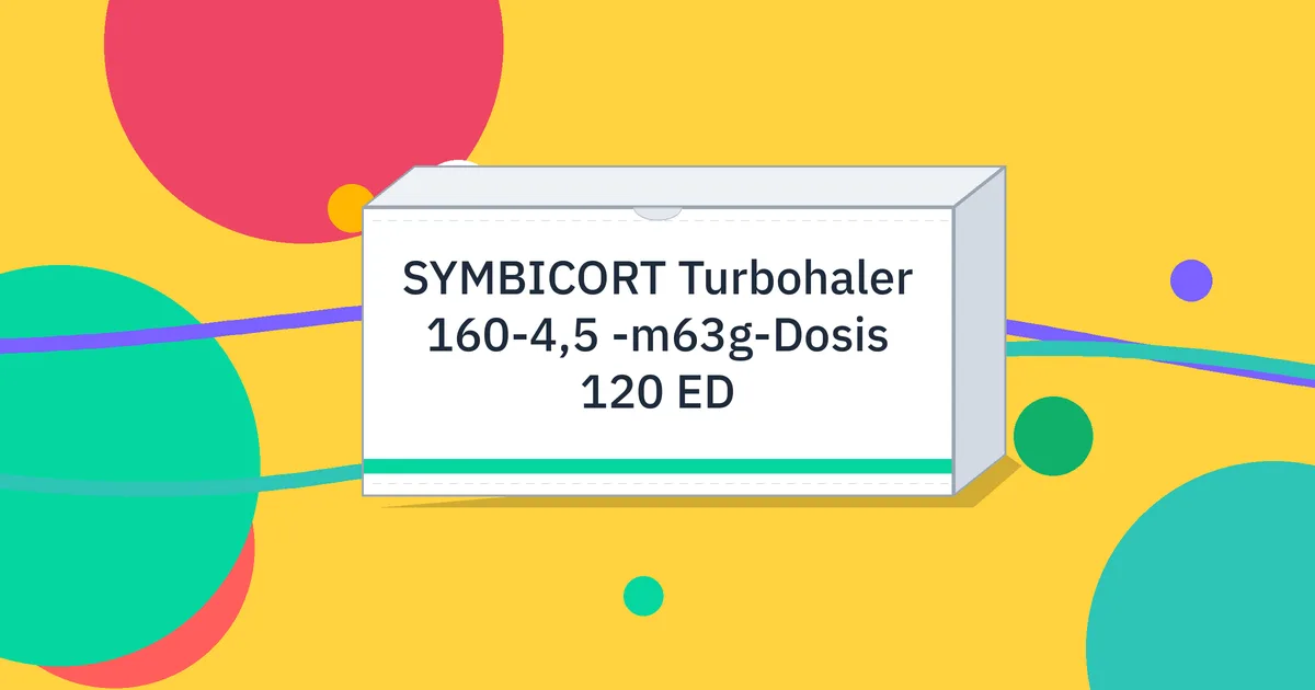 Symbolbild: Packung mit der Aufschrift SYMBICORT Turbohaler 160-4,5 -m63g-Dosis 120 ED (PZN 09304405) – Verfügbarkeit und Bezug in Apotheken in Frankfurt am Main