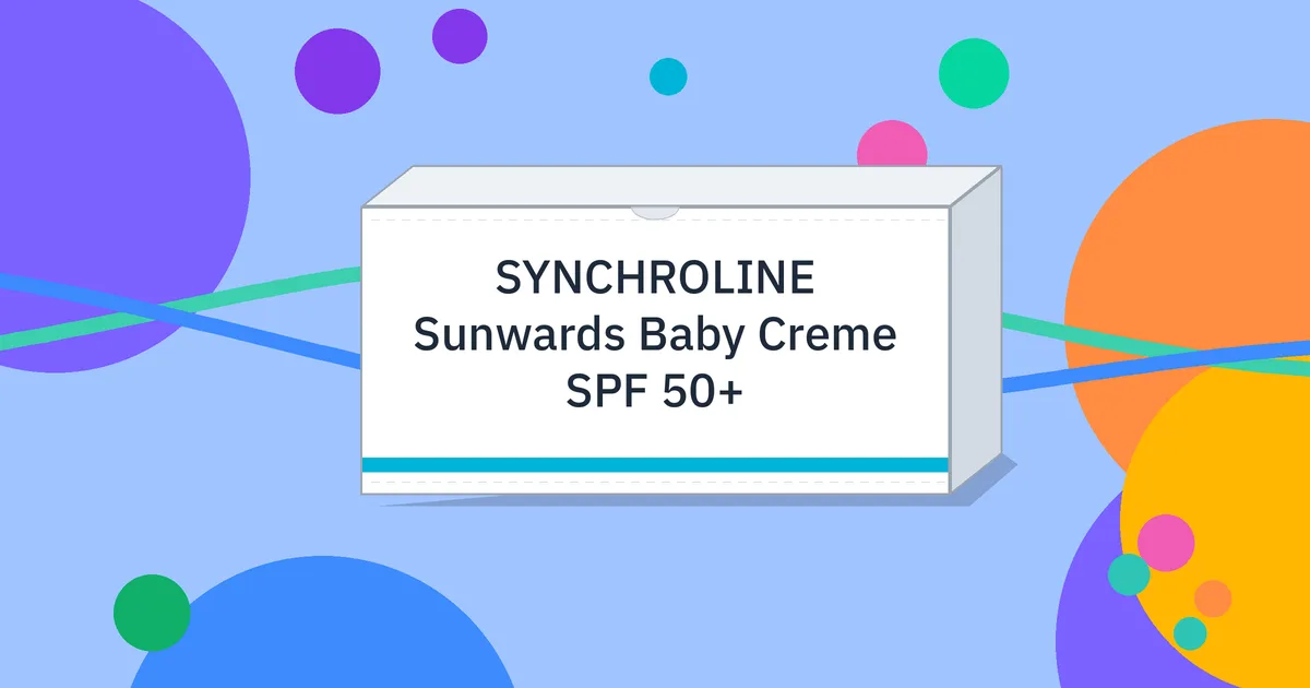Symbolbild: Packung mit der Aufschrift SYNCHROLINE Sunwards Baby Creme SPF 50+ (PZN 15784875) – Verfügbarkeit und Bezug in Apotheken in Frankfurt am Main