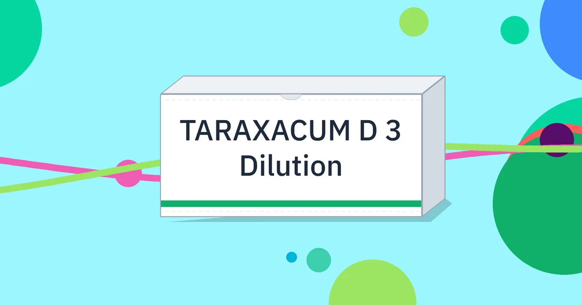 Symbolbild: Packung mit der Aufschrift TARAXACUM D 3 Dilution (PZN 02107268) – Verfügbarkeit und Bezug in Apotheken in Frankfurt am Main