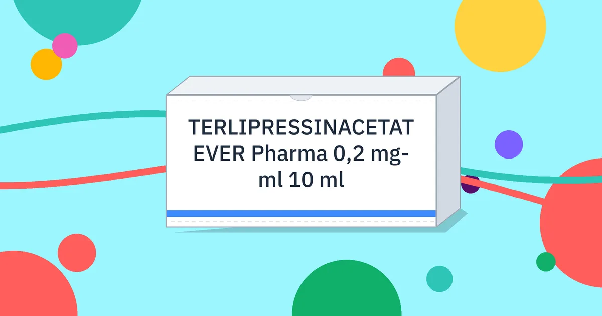Symbolbild: Packung mit der Aufschrift TERLIPRESSINACETAT EVER Pharma 0,2 mg-ml 10 ml (PZN 12741463) – Verfügbarkeit und Bezug in Apotheken in Frankfurt am Main