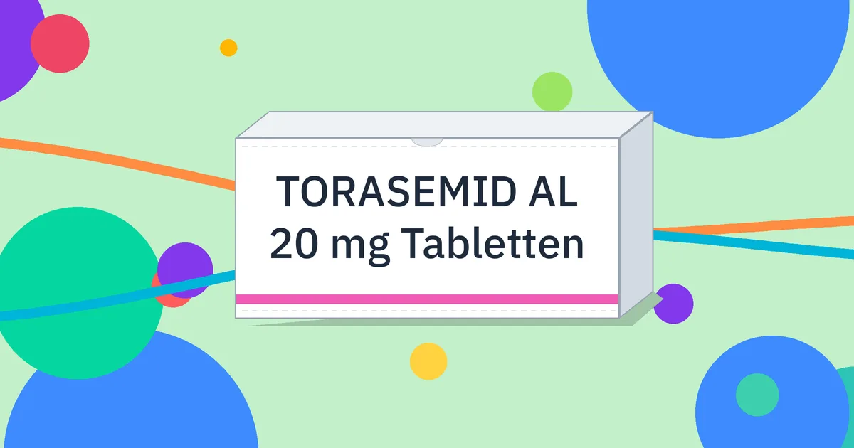 Symbolbild: Packung mit der Aufschrift TORASEMID AL 20 mg Tabletten (PZN 02198874) – Verfügbarkeit und Bezug in Apotheken in Frankfurt am Main