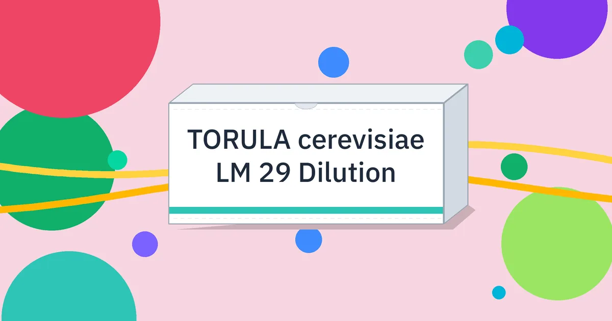 Symbolbild: Packung mit der Aufschrift TORULA cerevisiae LM 29 Dilution (PZN 13225930) – Verfügbarkeit und Bezug in Apotheken in Frankfurt am Main