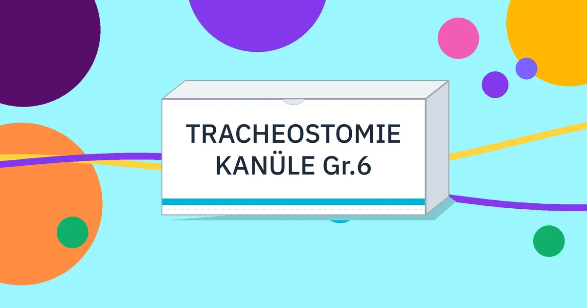 Symbolbild: Packung mit der Aufschrift TRACHEOSTOMIE KANÜLE Gr.6 (PZN 09224327) – Verfügbarkeit und Bezug in Apotheken in Frankfurt am Main