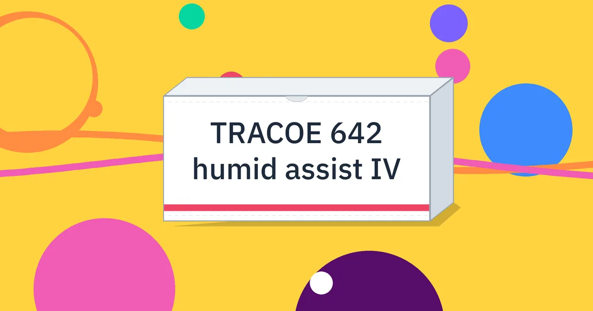Symbolbild: Packung mit der Aufschrift TRACOE 642 humid assist IV (PZN 02717989) – Verfügbarkeit und Bezug in Apotheken in Frankfurt am Main