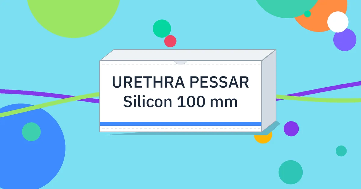 Symbolbild: Packung mit der Aufschrift URETHRA PESSAR Silicon 100 mm (PZN 07702604) – Verfügbarkeit und Bezug in Apotheken in Frankfurt am Main