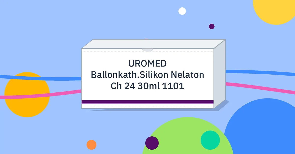 Symbolbild: Packung mit der Aufschrift UROMED Ballonkath.Silikon Nelaton Ch 24 30ml 1101 (PZN 03549525) – Verfügbarkeit und Bezug in Apotheken in Frankfurt am Main