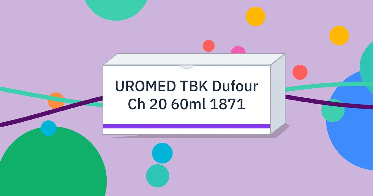 Symbolbild: Packung mit der Aufschrift UROMED TBK Dufour Ch 20 60ml 1871 (PZN 04672825) – Verfügbarkeit und Bezug in Apotheken in Frankfurt am Main
