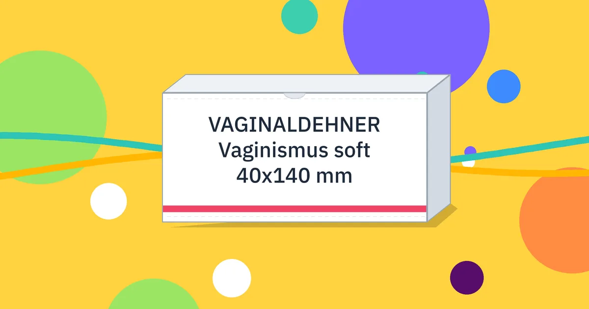Symbolbild: Packung mit der Aufschrift VAGINALDEHNER Vaginismus soft 40x140 mm (PZN 01337842) – Verfügbarkeit und Bezug in Apotheken in Frankfurt am Main