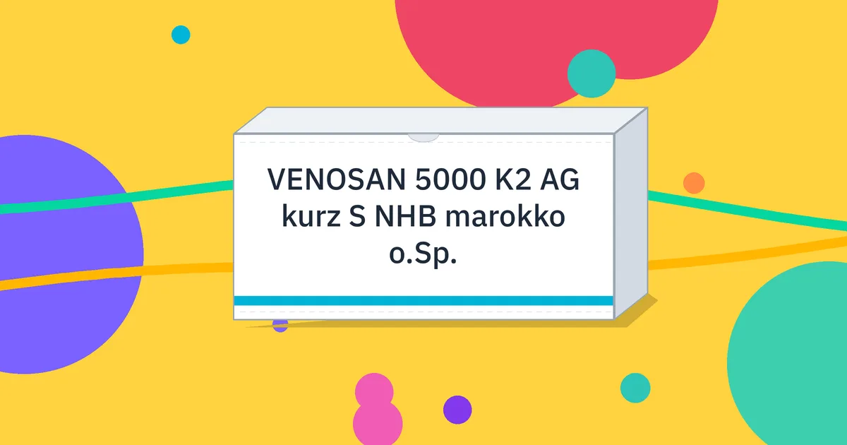 Symbolbild: Packung mit der Aufschrift VENOSAN 5000 K2 AG kurz S NHB marokko o.Sp. (PZN 14432192) – Verfügbarkeit und Bezug in Apotheken in Frankfurt am Main