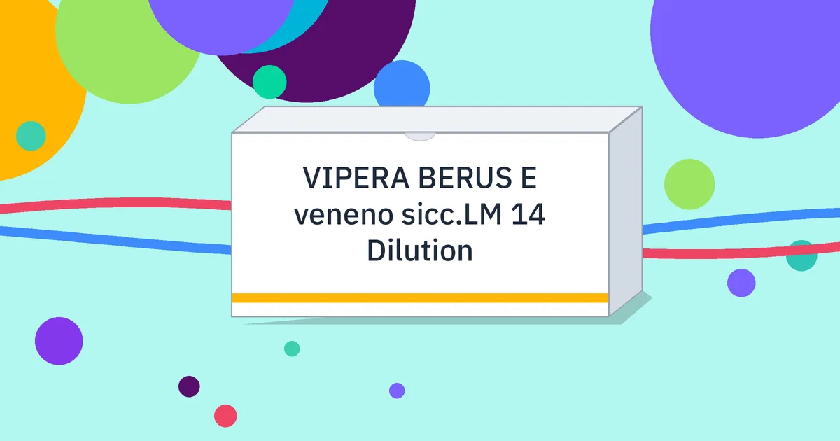 Symbolbild: Packung mit der Aufschrift VIPERA BERUS E veneno sicc.LM 14 Dilution (PZN 13277080) – Verfügbarkeit und Bezug in Apotheken in Frankfurt am Main