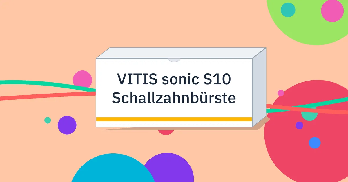 Symbolbild: Packung mit der Aufschrift VITIS sonic S10 Schallzahnbürste (PZN 12407787) – Verfügbarkeit und Bezug in Apotheken in Frankfurt am Main