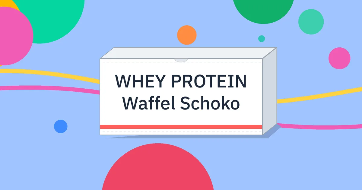 Symbolbild: Packung mit der Aufschrift WHEY PROTEIN Waffel Schoko (PZN 18759748) – Verfügbarkeit und Bezug in Apotheken in Frankfurt am Main