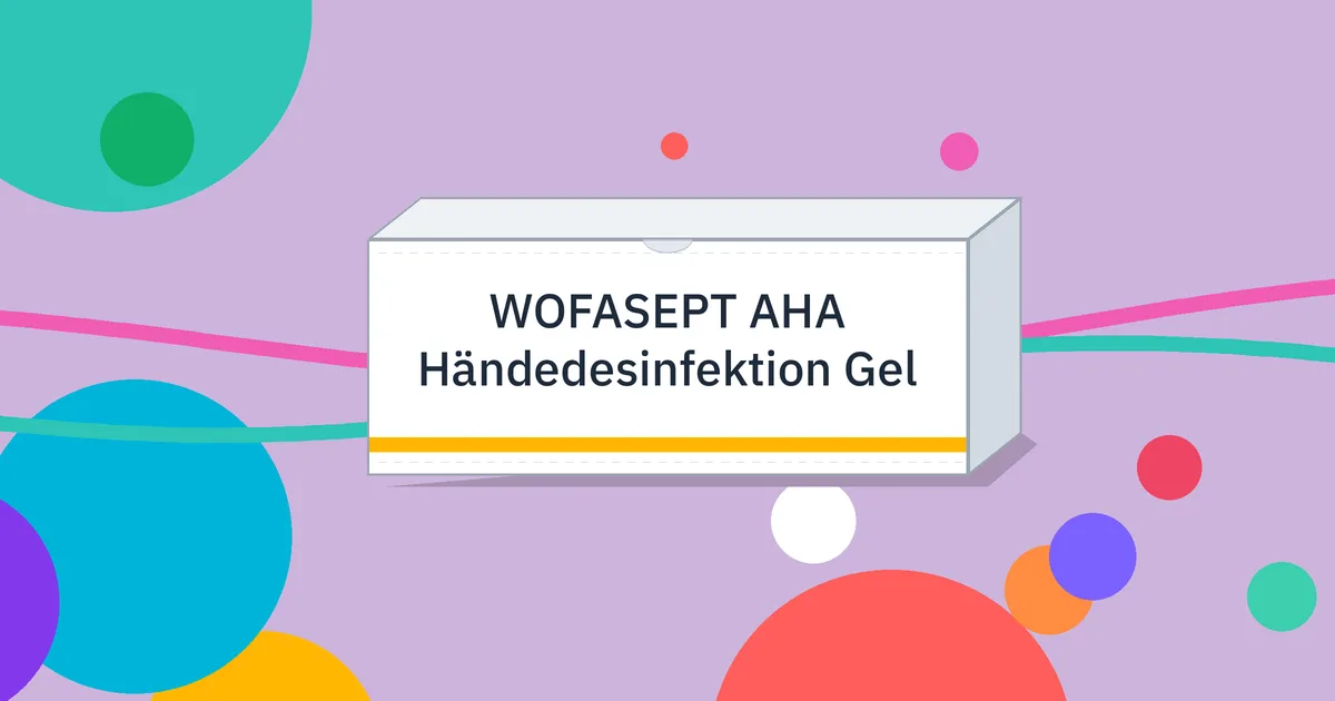 Symbolbild: Packung mit der Aufschrift WOFASEPT AHA Händedesinfektion Gel (PZN 04740544) – Verfügbarkeit und Bezug in Apotheken in Frankfurt am Main