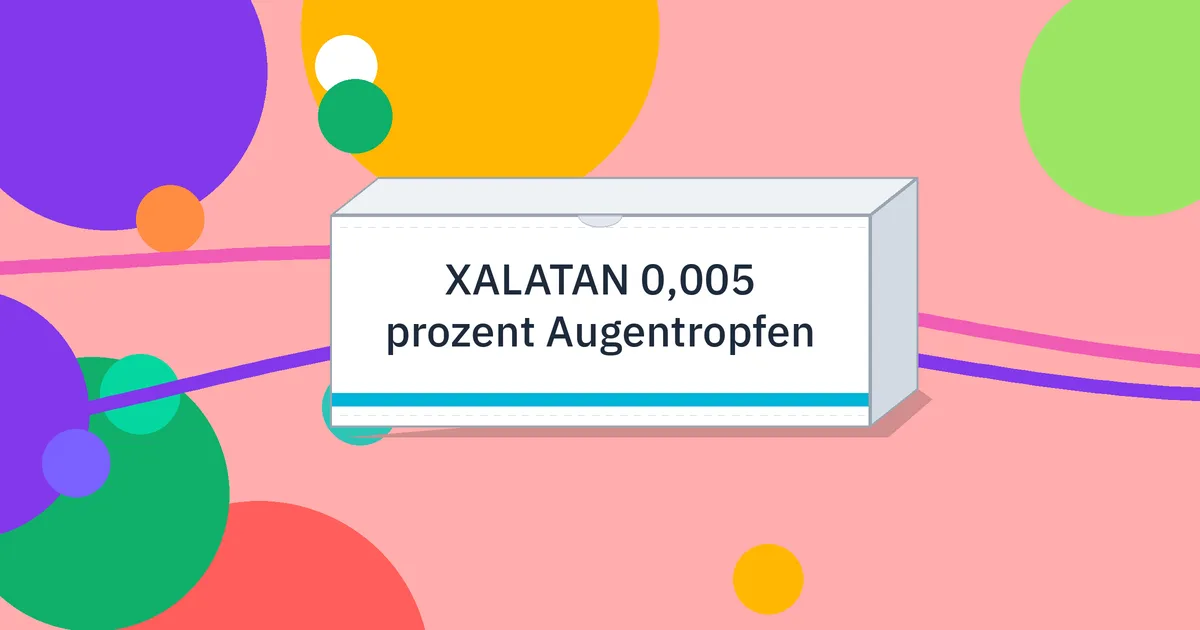Symbolbild: Packung mit der Aufschrift XALATAN 0,005 prozent Augentropfen (PZN 10817593) – Verfügbarkeit und Bezug in Apotheken in Frankfurt am Main