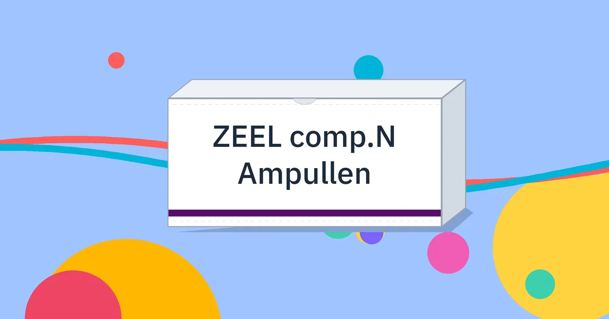 Symbolbild: Packung mit der Aufschrift ZEEL comp.N Ampullen (PZN 00277859) – Verfügbarkeit und Bezug in Apotheken in Frankfurt am Main