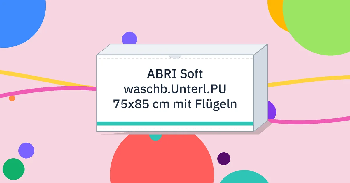 Symbolbild: Packung mit der Aufschrift ABRI Soft waschb.Unterl.PU 75x85 cm mit Flügeln (PZN 08857906) – Verfügbarkeit und Bezug in Apotheken in Frankfurt am Main