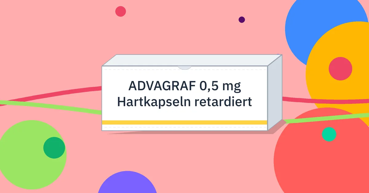 Symbolbild: Packung mit der Aufschrift ADVAGRAF 0,5 mg Hartkapseln retardiert (PZN 10168918) – Verfügbarkeit und Bezug in Apotheken in Frankfurt am Main