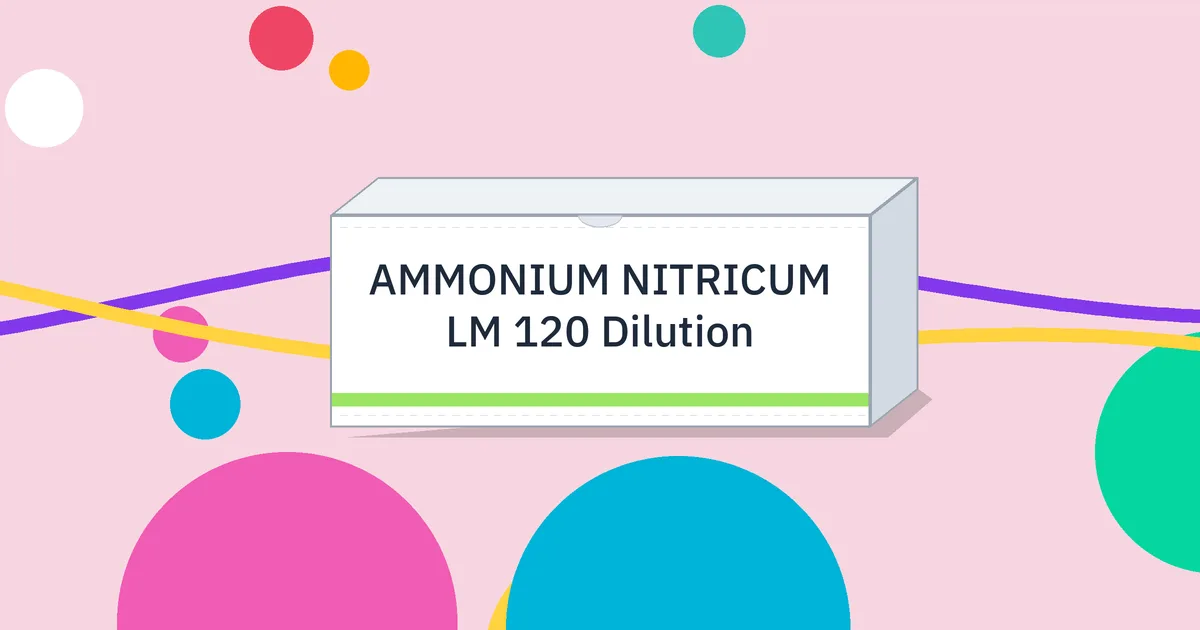 Symbolbild: Packung mit der Aufschrift AMMONIUM NITRICUM LM 120 Dilution (PZN 13322142) – Verfügbarkeit und Bezug in Apotheken in Frankfurt am Main