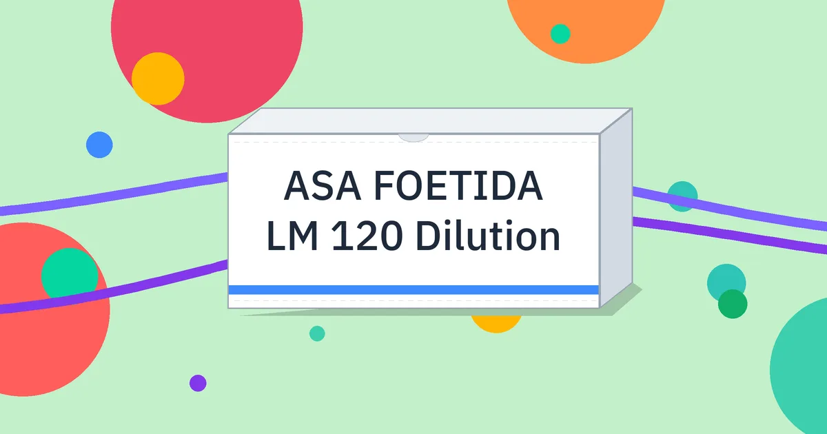 Symbolbild: Packung mit der Aufschrift ASA FOETIDA LM 120 Dilution (PZN 12781830) – Verfügbarkeit und Bezug in Apotheken in Frankfurt am Main