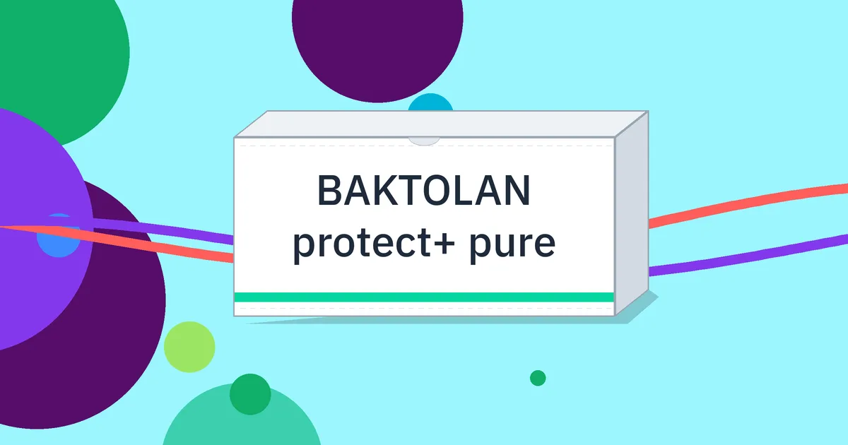 Symbolbild: Packung mit der Aufschrift BAKTOLAN protect+ pure (PZN 15567913) – Verfügbarkeit und Bezug in Apotheken in Frankfurt am Main