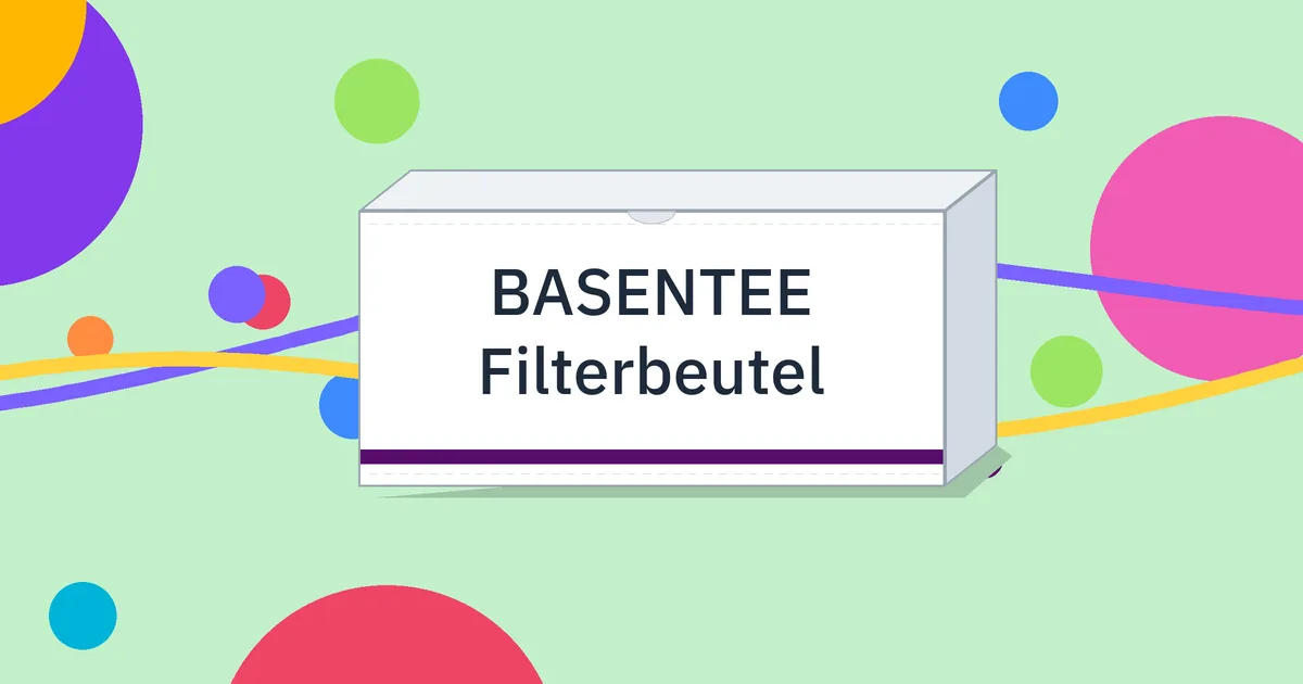 Symbolbild: Packung mit der Aufschrift BASENTEE Filterbeutel (PZN 00974110) – Verfügbarkeit und Bezug in Apotheken in Frankfurt am Main