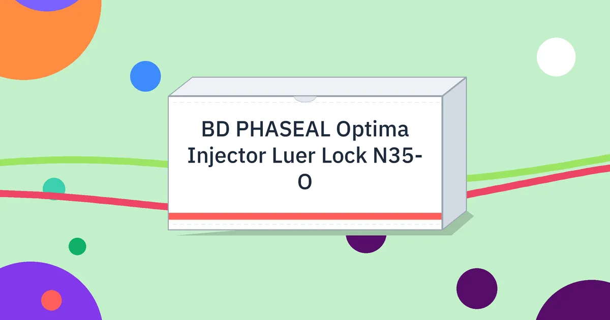 Symbolbild: Packung mit der Aufschrift BD PHASEAL Optima Injector Luer Lock N35-O (PZN 20309656) – Verfügbarkeit und Bezug in Apotheken in Frankfurt am Main