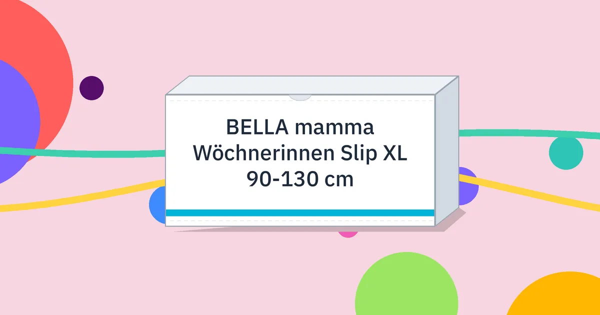 Symbolbild: Packung mit der Aufschrift BELLA mamma Wöchnerinnen Slip XL 90-130 cm (PZN 17368626) – Verfügbarkeit und Bezug in Apotheken in Frankfurt am Main