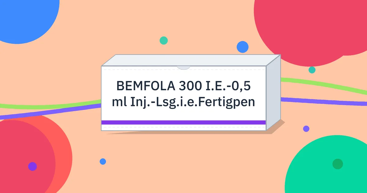 Symbolbild: Packung mit der Aufschrift BEMFOLA 300 I.E.-0,5 ml Inj.-Lsg.i.e.Fertigpen (PZN 10389329) – Verfügbarkeit und Bezug in Apotheken in Frankfurt am Main