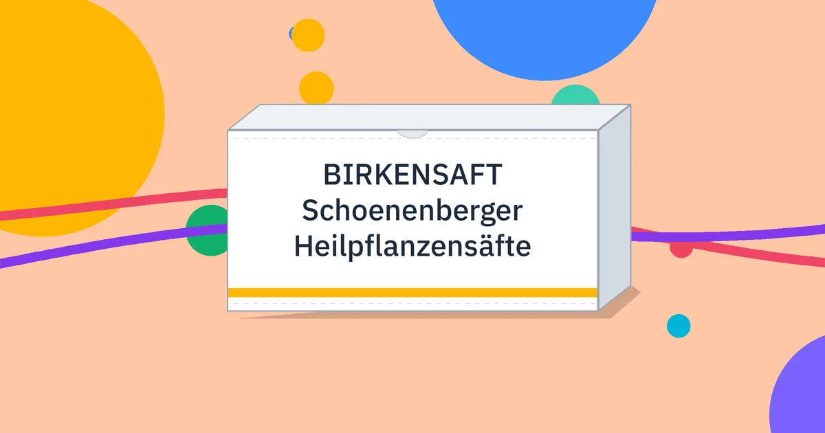 Symbolbild: Packung mit der Aufschrift BIRKENSAFT Schoenenberger Heilpflanzensäfte (PZN 00699767) – Verfügbarkeit und Bezug in Apotheken in Frankfurt am Main