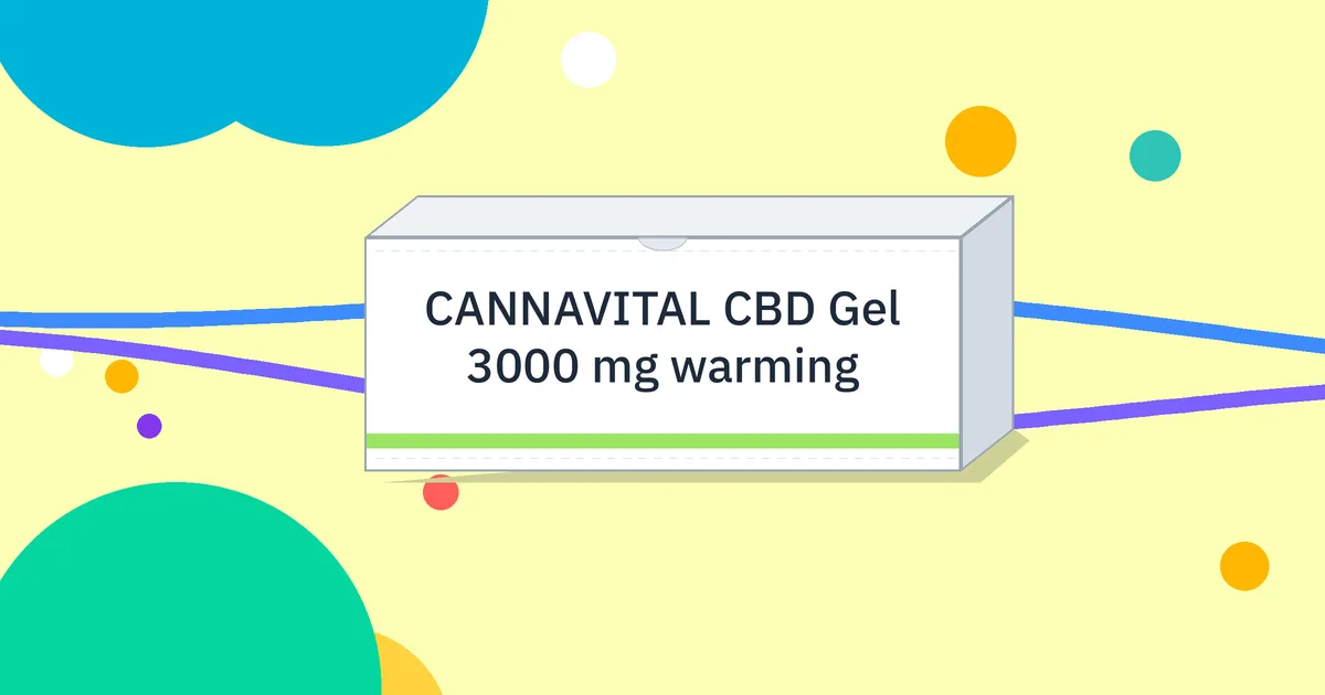 Symbolbild: Packung mit der Aufschrift CANNAVITAL CBD Gel 3000 mg warming (PZN 20176770) – Verfügbarkeit und Bezug in Apotheken in Frankfurt am Main