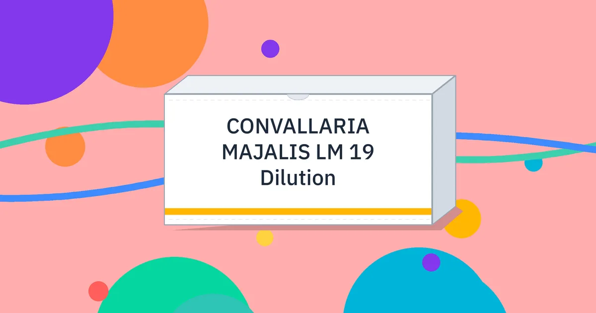 Symbolbild: Packung mit der Aufschrift CONVALLARIA MAJALIS LM 19 Dilution (PZN 12833596) – Verfügbarkeit und Bezug in Apotheken in Frankfurt am Main