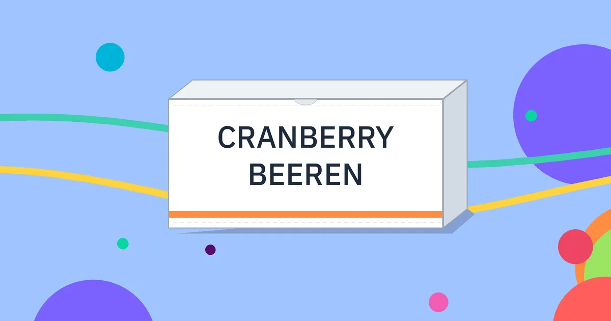 Symbolbild: Packung mit der Aufschrift CRANBERRY BEEREN (PZN 10009189) – Verfügbarkeit und Bezug in Apotheken in Frankfurt am Main