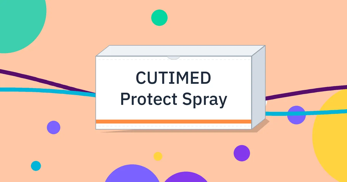 Symbolbild: Packung mit der Aufschrift CUTIMED Protect Spray (PZN 16828327) – Verfügbarkeit und Bezug in Apotheken in Frankfurt am Main