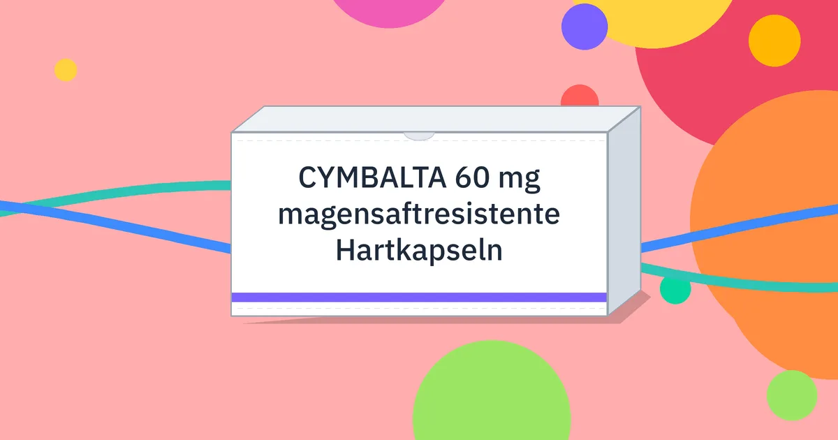 Symbolbild: Packung mit der Aufschrift CYMBALTA 60 mg magensaftresistente Hartkapseln (PZN 00770548) – Verfügbarkeit und Bezug in Apotheken in Frankfurt am Main