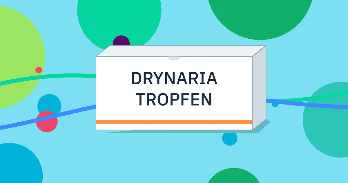 Symbolbild: Packung mit der Aufschrift DRYNARIA TROPFEN (PZN 15229754) – Verfügbarkeit und Bezug in Apotheken in Frankfurt am Main
