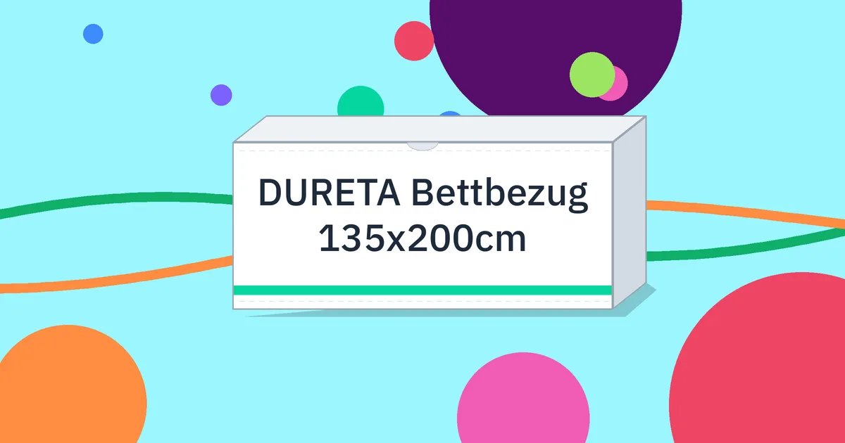 Symbolbild: Packung mit der Aufschrift DURETA Bettbezug 135x200cm (PZN 01855927) – Verfügbarkeit und Bezug in Apotheken in Frankfurt am Main