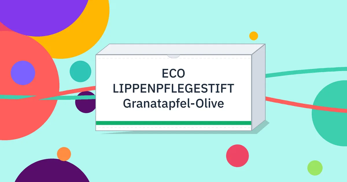 Symbolbild: Packung mit der Aufschrift ECO LIPPENPFLEGESTIFT Granatapfel-Olive (PZN 12568711) – Verfügbarkeit und Bezug in Apotheken in Frankfurt am Main