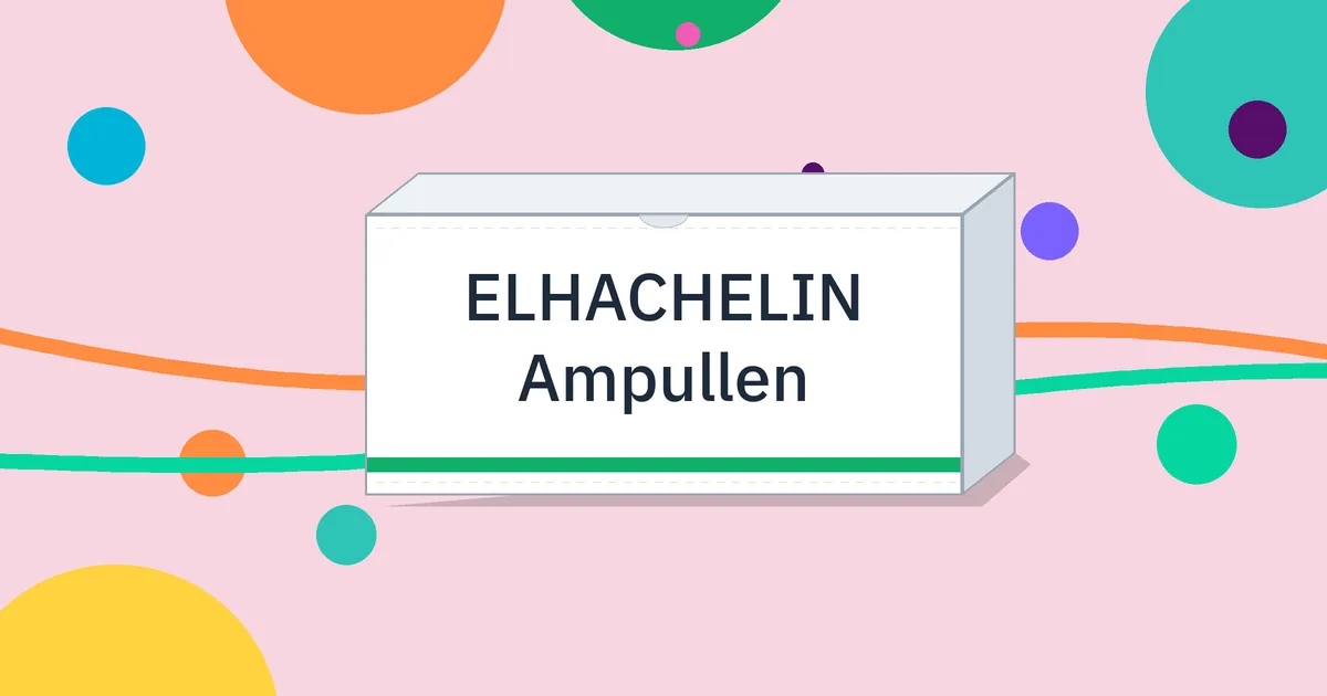 Symbolbild: Packung mit der Aufschrift ELHACHELIN Ampullen (PZN 04190256) – Verfügbarkeit und Bezug in Apotheken in Frankfurt am Main