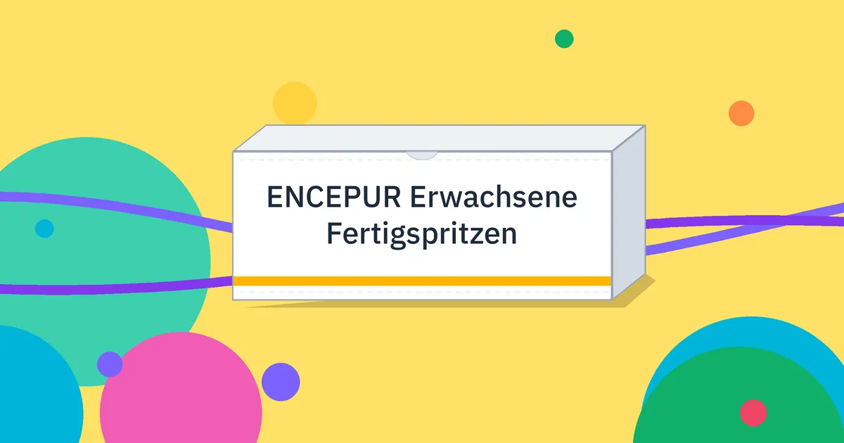 Symbolbild: Packung mit der Aufschrift ENCEPUR Erwachsene Fertigspritzen (PZN 00018715) – Verfügbarkeit und Bezug in Apotheken in Frankfurt am Main