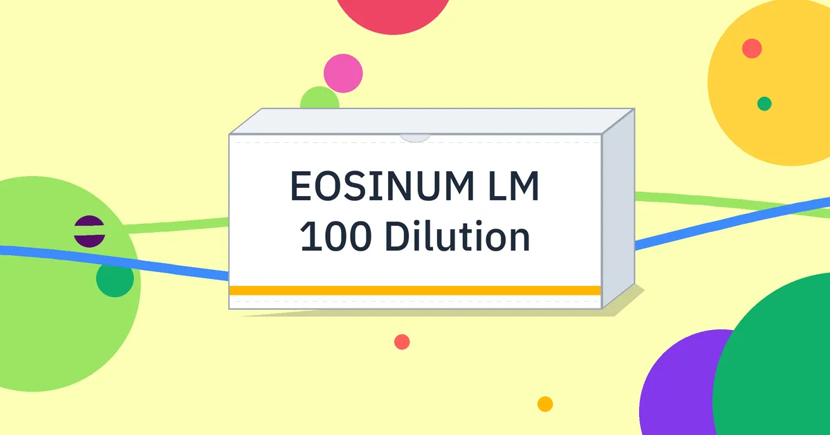 Symbolbild: Packung mit der Aufschrift EOSINUM LM 100 Dilution (PZN 16704915) – Verfügbarkeit und Bezug in Apotheken in Frankfurt am Main