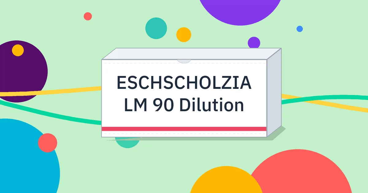 Symbolbild: Packung mit der Aufschrift ESCHSCHOLZIA LM 90 Dilution (PZN 13480237) – Verfügbarkeit und Bezug in Apotheken in Frankfurt am Main